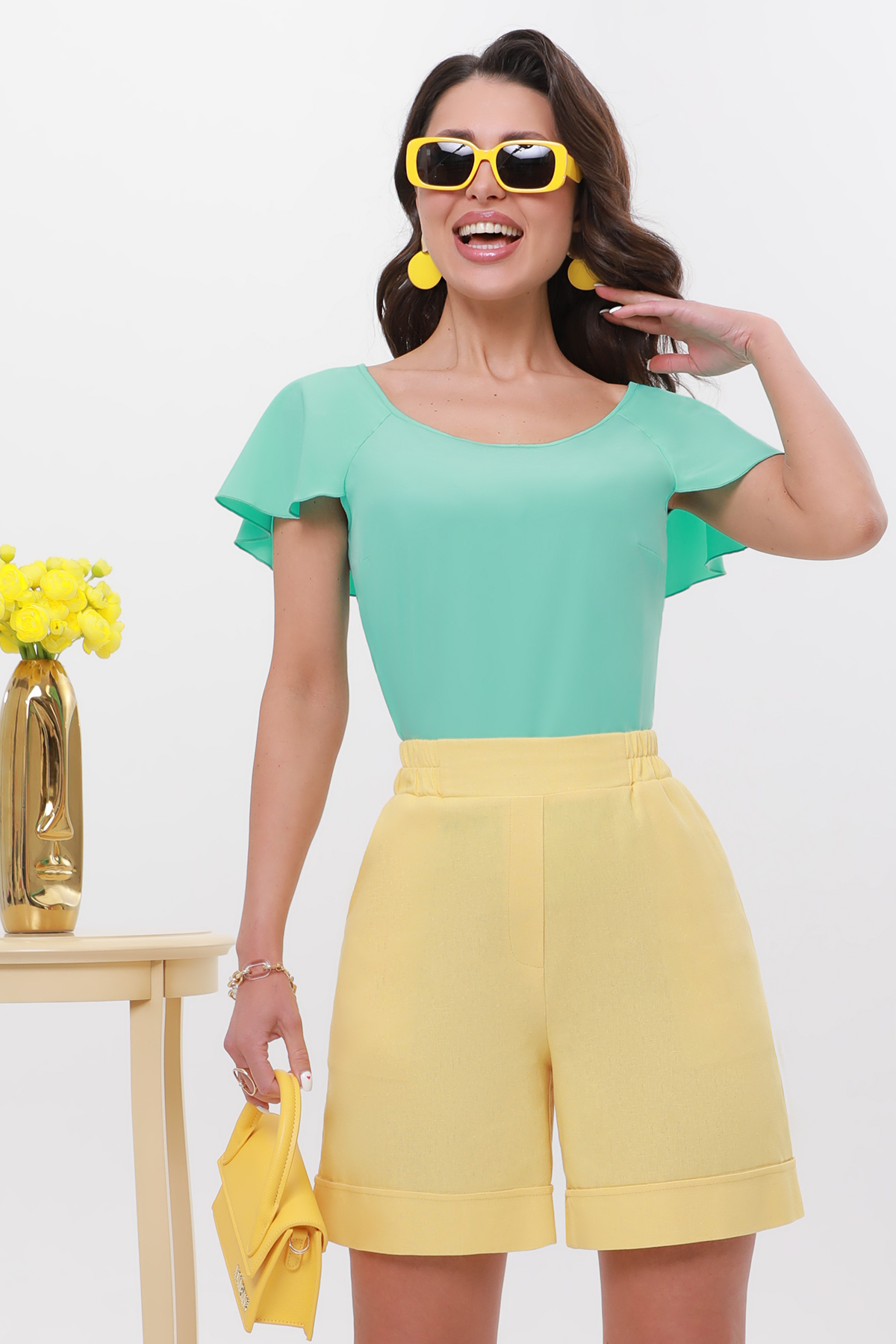 Блузка с воланами - купить оптом по выгодной цене | Интернет-магазин «DS Trend»