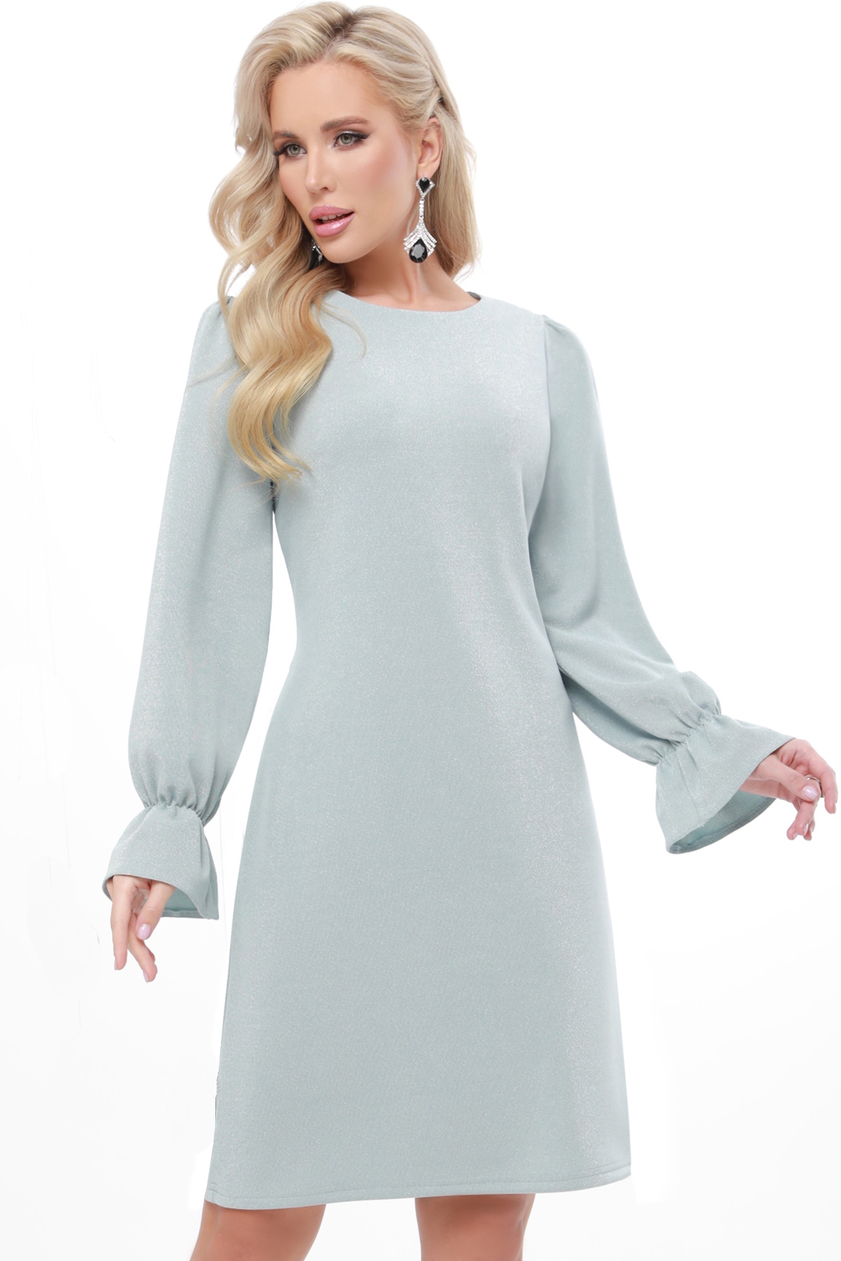 Купить Платье Удачный вечер, скай по цене: 750 ₽ арт. П-4303 - DStrend